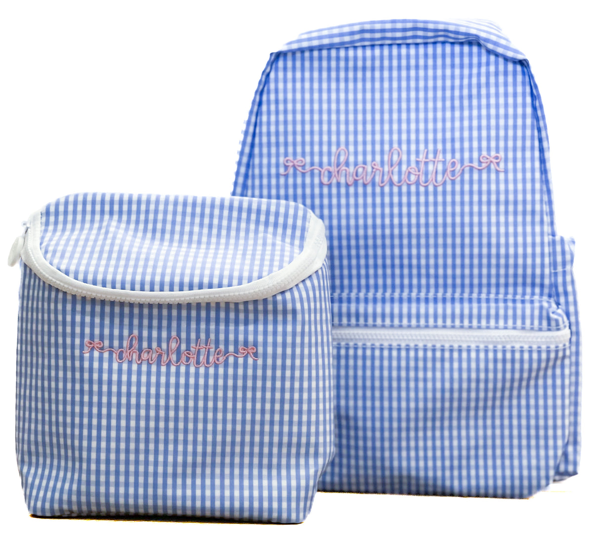 TRVL Backpack - Sky Gingham – Lovely Little Things